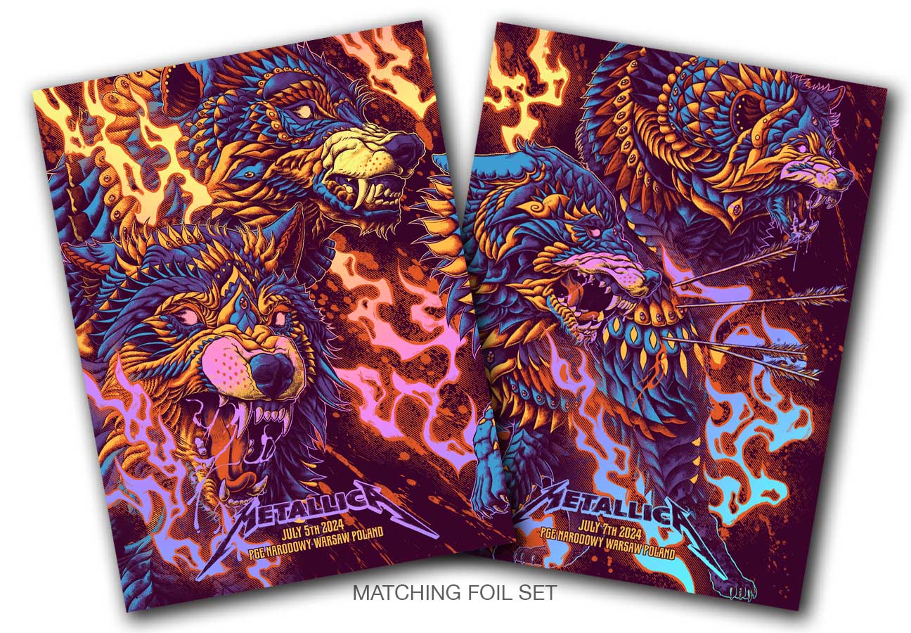 Metallica Warsaw FOIL Blue Variant Matching Set – BIOWORKZ