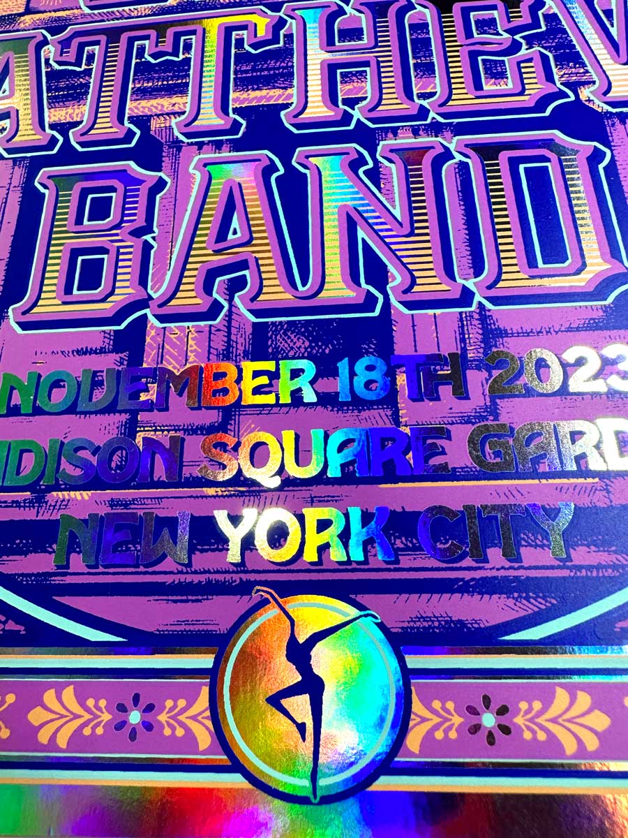 DMB "Liberty" Foil MSG New York City Print (Edition of 75) – BIOWORKZ
